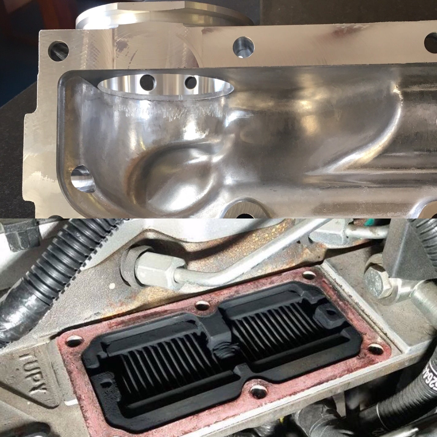BMP 6.7 Cummins Ram Air Open Grid Plenum – Black Market Performance