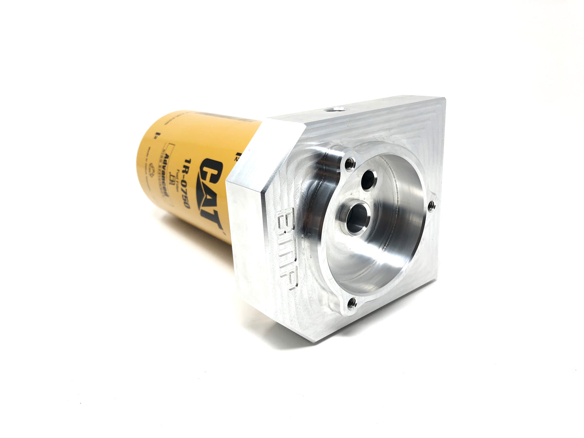 17-24 BMP L5P Duramax Cat Fuel Filter Adapter | Black Market Performance